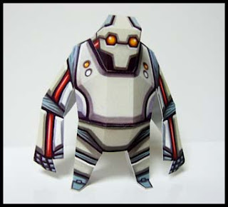 Papercraft - Robot Blue - Papercraft4u | Free Papercrafts, Paper Toys ...