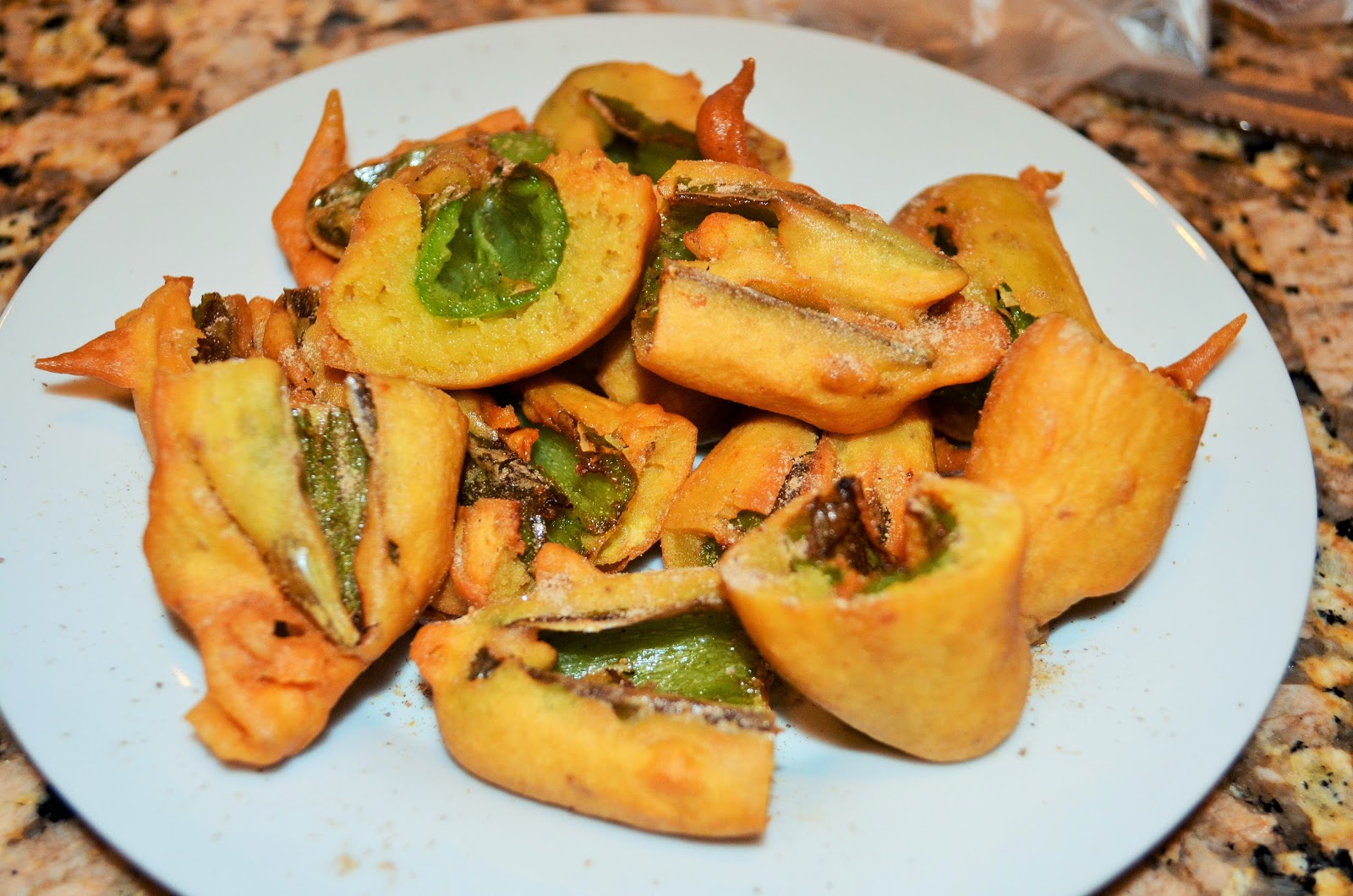 Siri's Kitchen: Cut Chilli Fritters (Cut Mirchi Bajji)