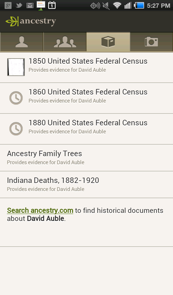 Genea-Musings: Tech Tuesday - Ancestry.com's Android App