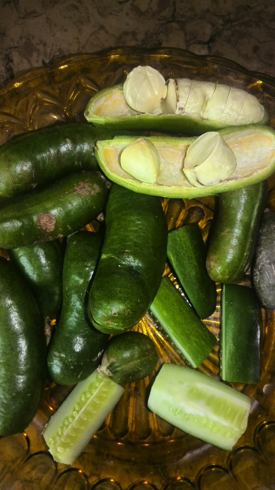 namakucella: BUAH GENUAK @KERDAS...PETAI..ULAM RAJA