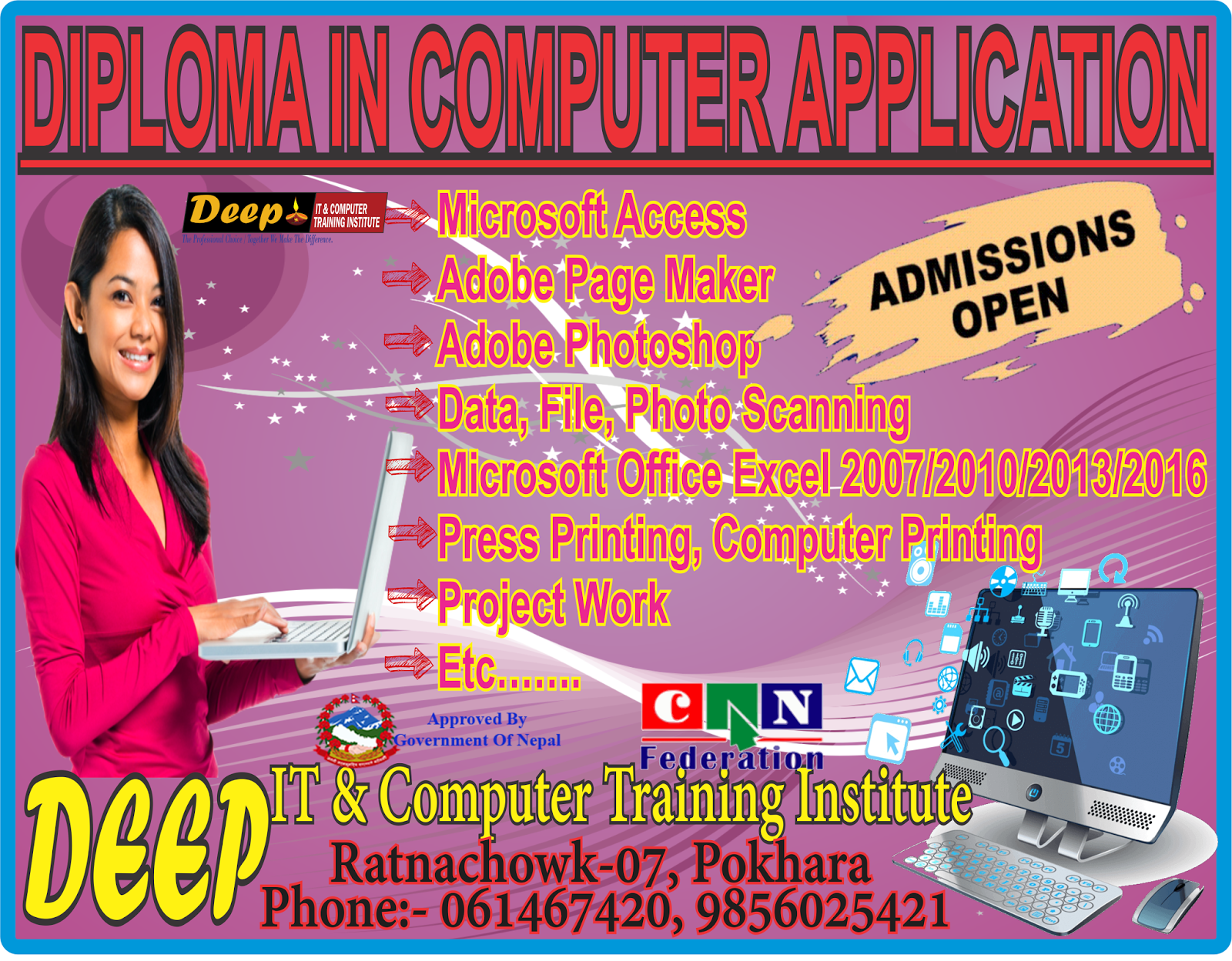 Diploma in Computer application - DEEP Computer Institute
