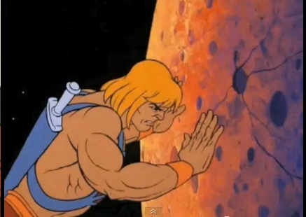 Action Figure Adventures: He-Man moves the Moon - Cel