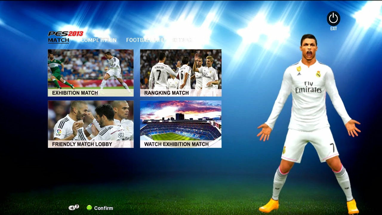 SANTARA PES: Grapich Menu Pes 2015 Real Madrid for Pes 2013 by AFR
