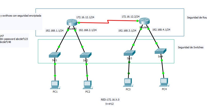Seguridad de Routers y Switches en Packet Tracer