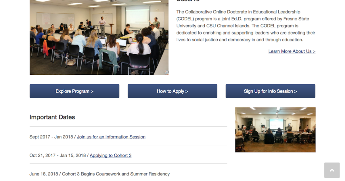 New website launch for CODEL program | CSUCI Web Services Blog