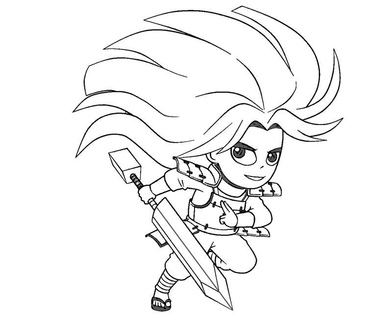 Hashirama Senju 1 Coloring | Crafty Teenager