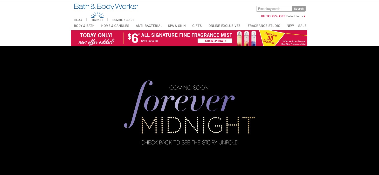 Bath and Body Works FOREVER MIDNIGHT sneak peek | Bath & Body Works Fan ...