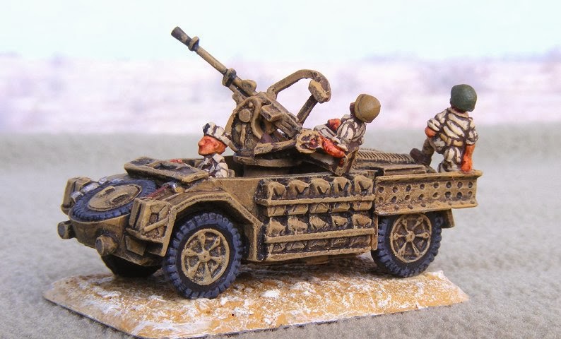 Miniature Soldiers: WWII Italian Auto Sahariana in North Africa, FOW
