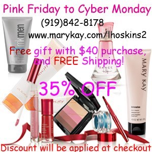 Mary Kay Consultant Lori Hoskins: PINK FRIDAY SALE!
