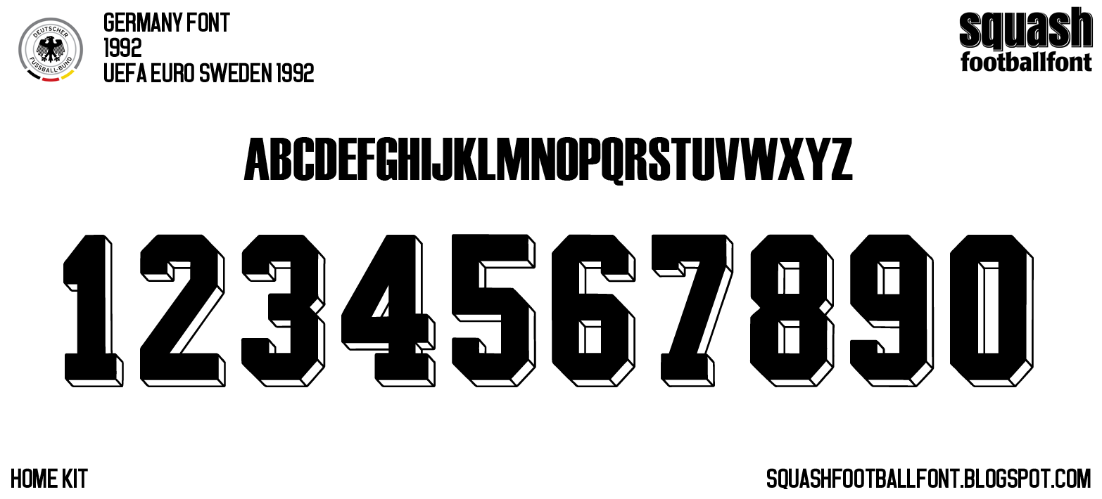 SFF: Germany Euro 1992 Font