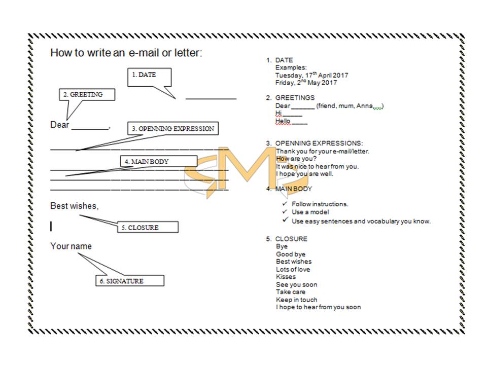 Welcome to the English Blog: WRITING A LETTER OR AN E-MAIL