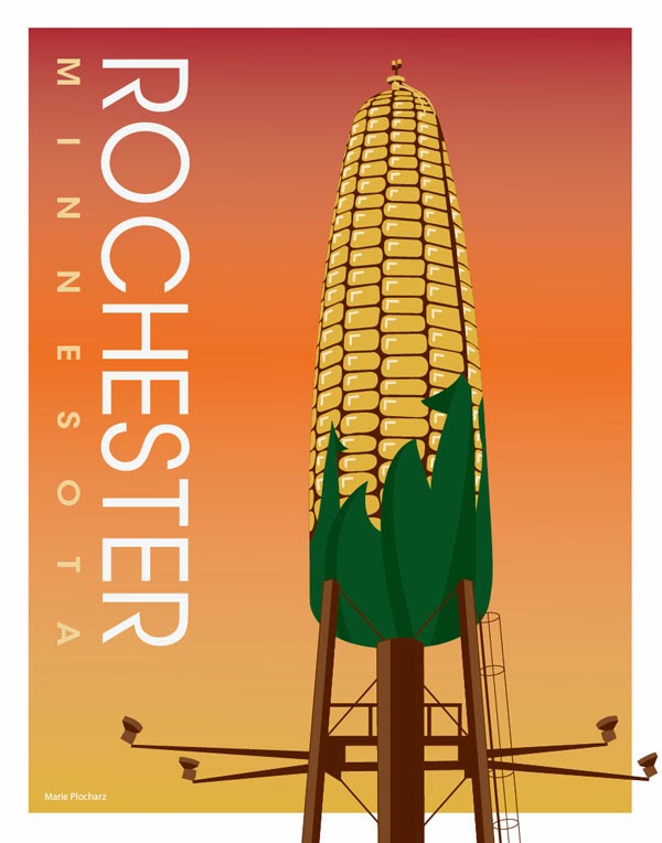 365 Projects: Ear of Corn Water Tower Rochester Minnesota - MN Roadside ...