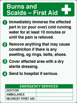 Burns and Scalds ~ How to do First Aid