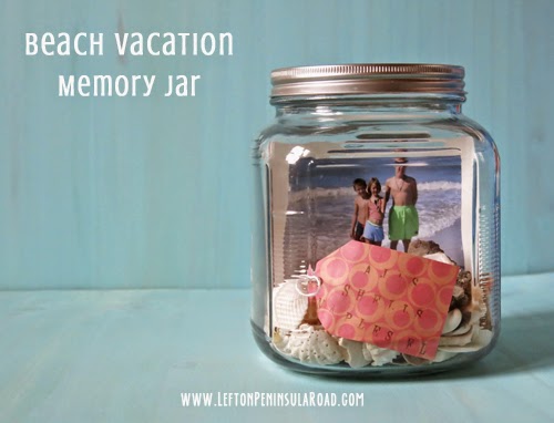 Make It: Beach Vacation Memory Jar | Left on Peninsula Road