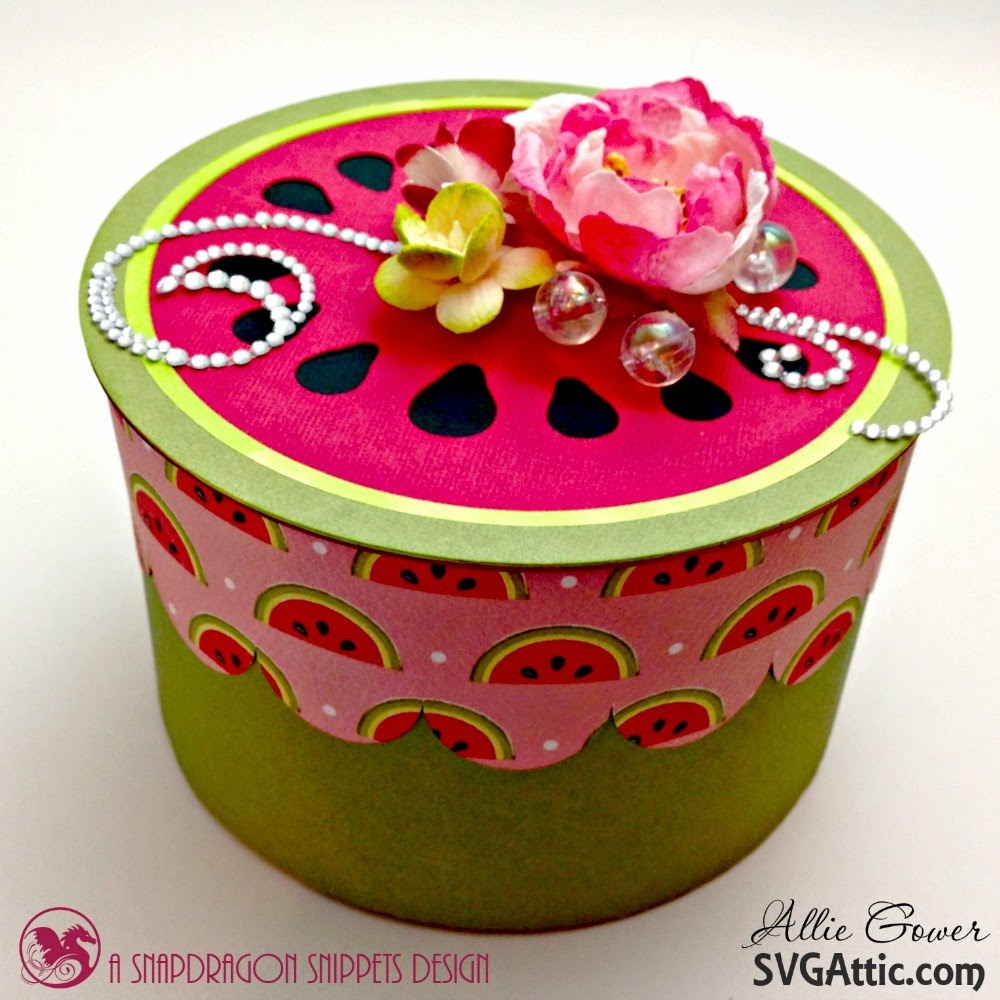 SVG Attic Blog: Perfect Picnic: Watermelon Gift Box