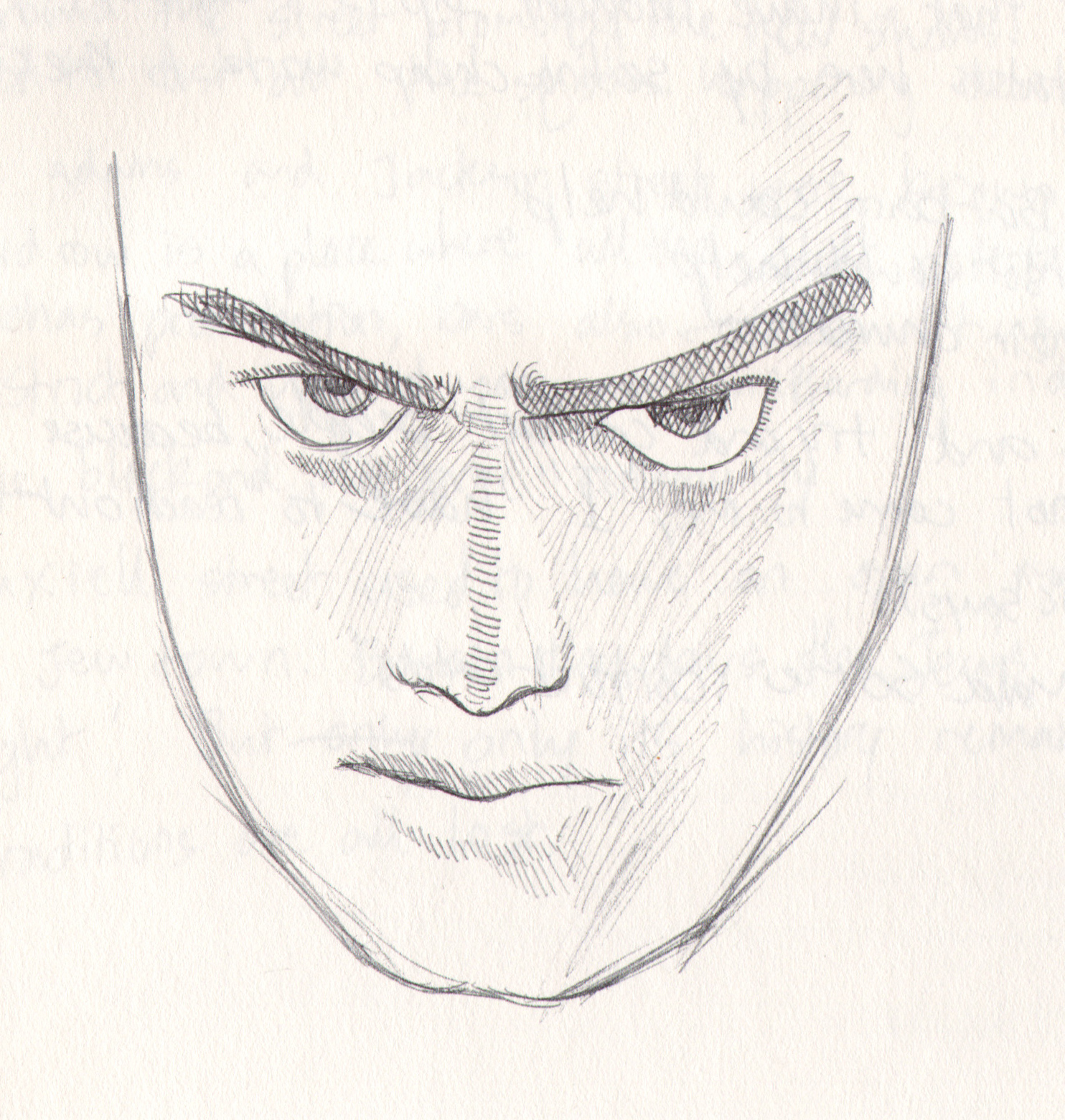 Prague Sketchbook - Intense Face