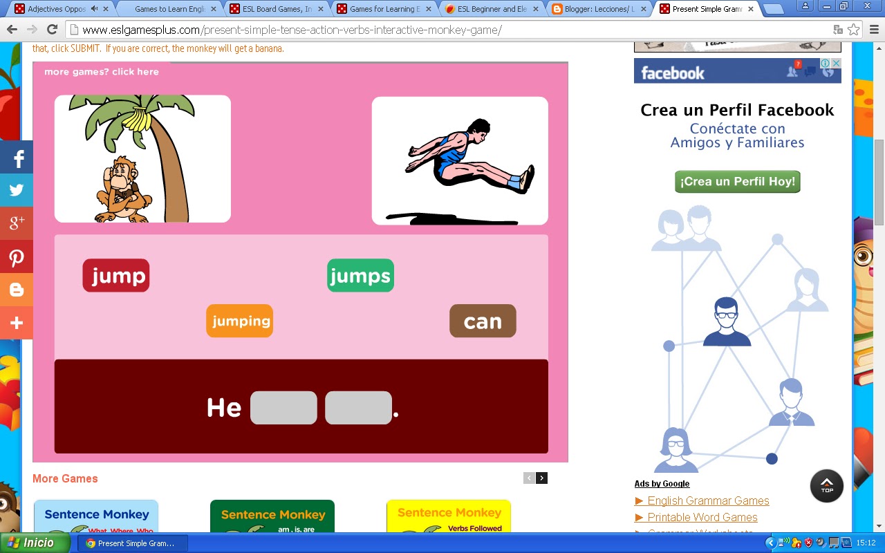 Lecciones Lessons English Games lecciones-lessons-english-games