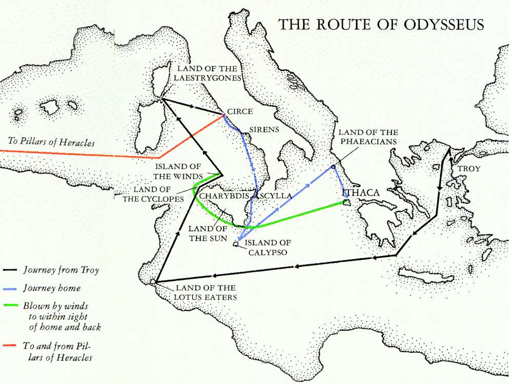 Hero's Journey through The Odyssey