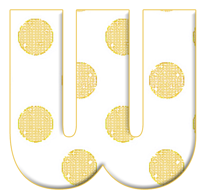 Abecedario Blanco con Lunares Dorados. White Alphabet with Gold Polka ...
