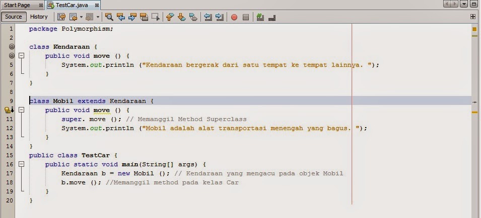 newbie318: CONTOH OBJECT ORIENTED PROGRAMMING PADA JAVA