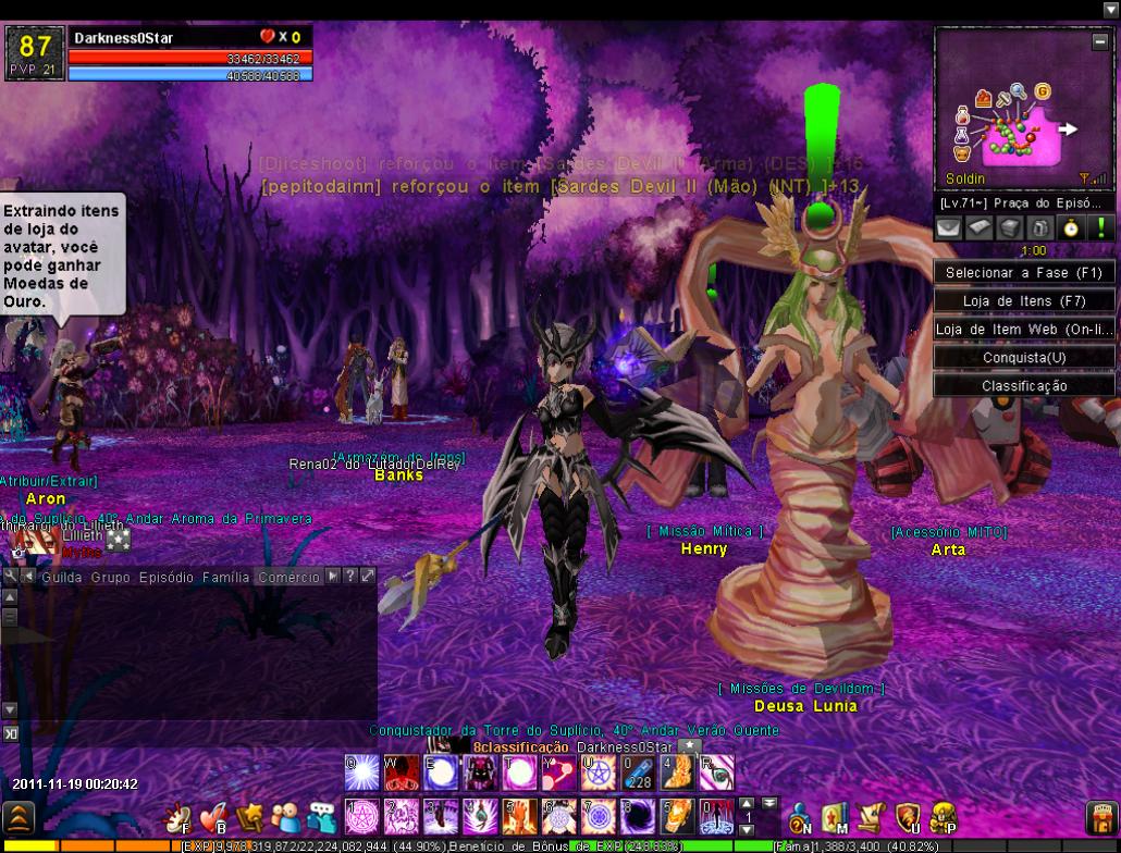 Lendas de Lunia Oficial: Devildom - NPC - Mapas