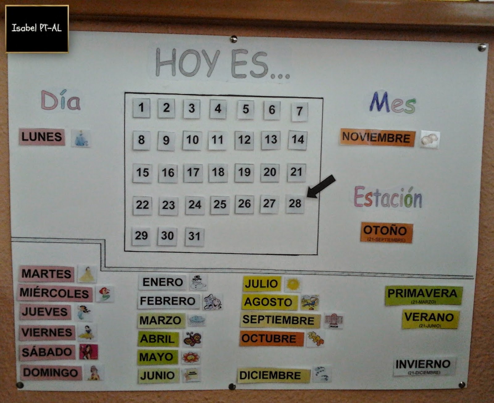 Isabel PT-AL: Calendario