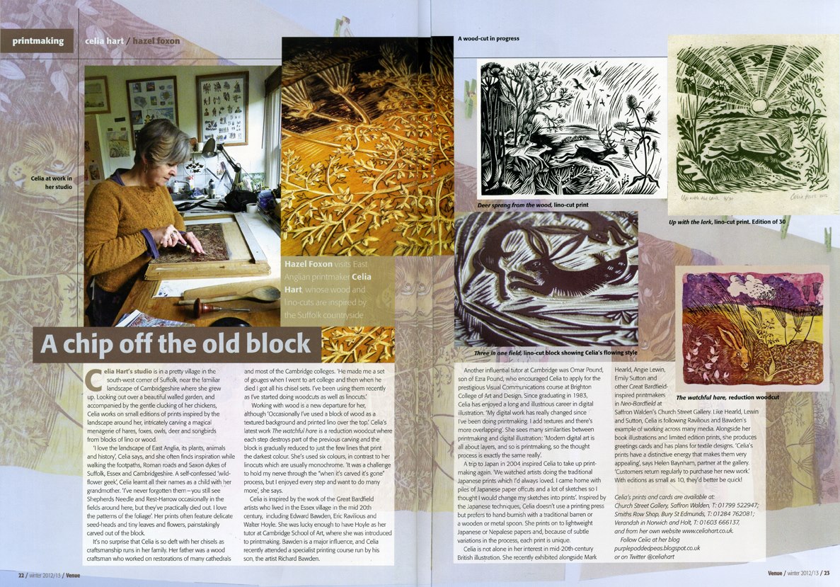 Lovin Your Work Sister!: Celia Hart Printmaker