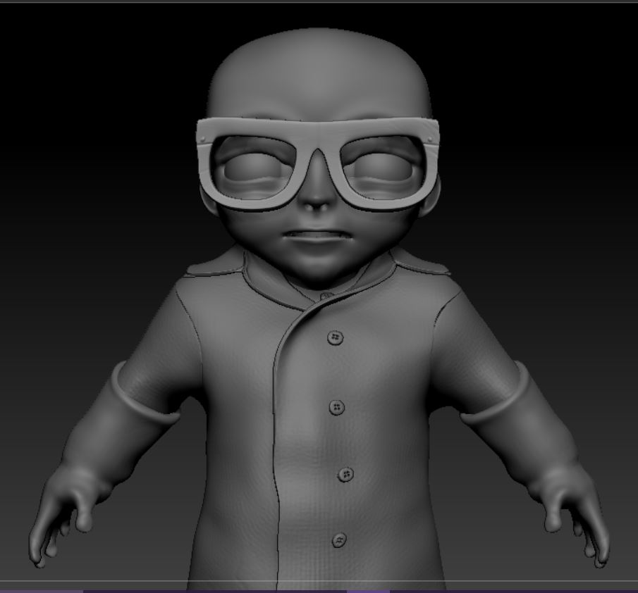 Audrey C. Everett: ZBrush Model of Dexter (Reborn)! Update.