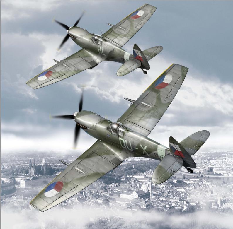 Kampfgruppe 1/144: 1/144 Spitfire Mk.IX „Naši se vracejí“ Czech pilots ...