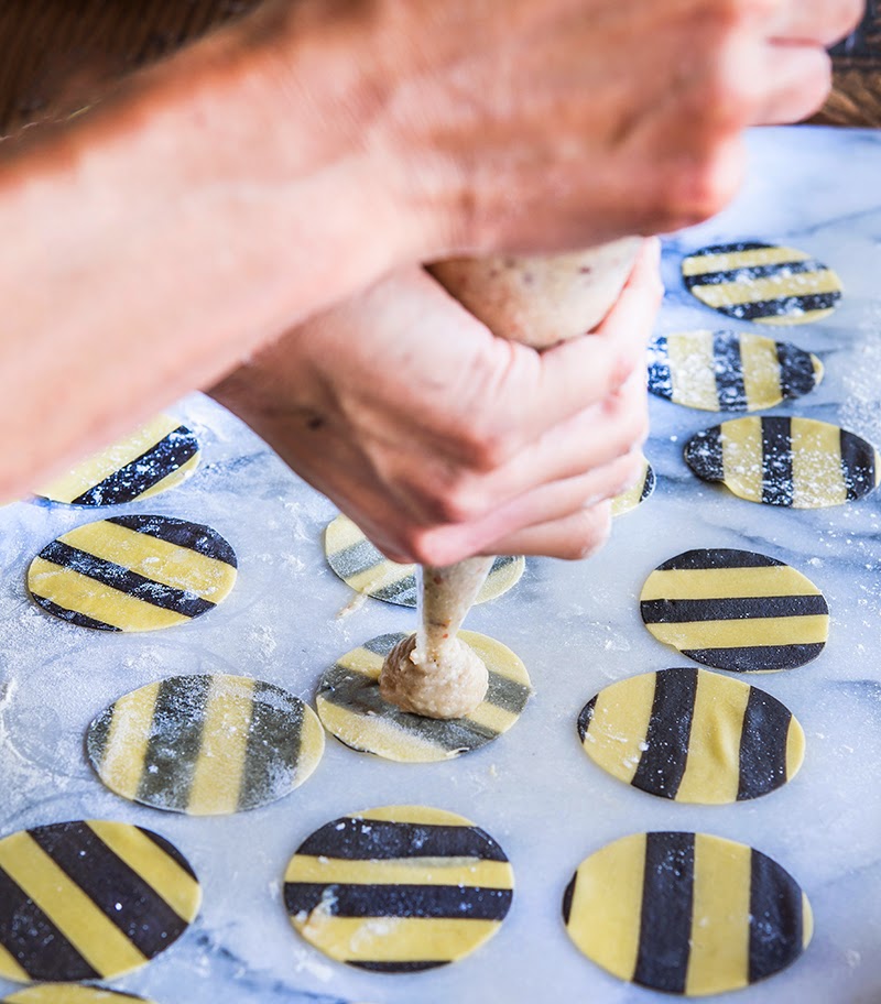 'Spooky' Squid Ink-Striped Ravioli with a Smoky Eggplant Filling - WILD ...