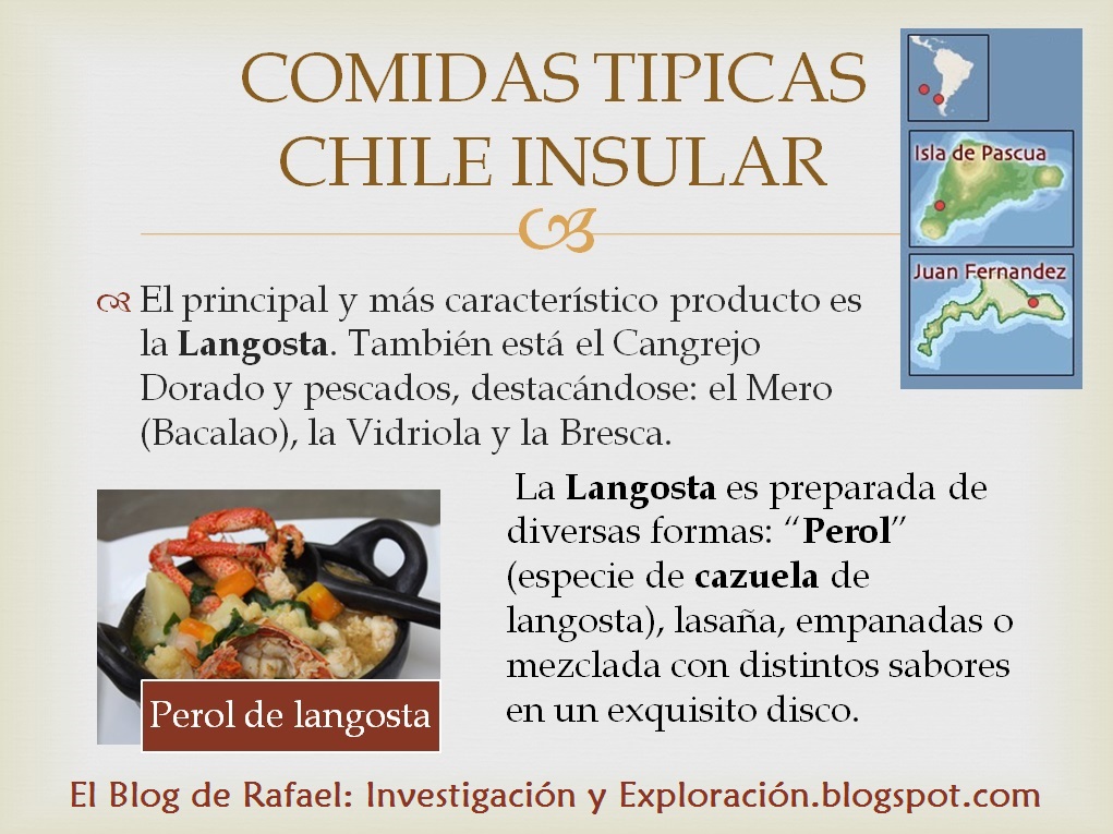 El Blog de Rafael: Investigación y Exploración: Investigación: Comidas ...