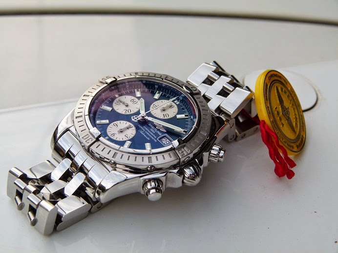 Jam tangan for sale: BREITLING Chronomat Evolution Ref.13356 Blue Dial ...
