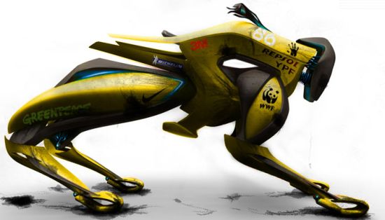 Motoblogn: Project Nomad Four Legged Motorcycle Concept