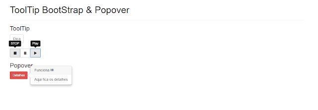 Exemplo ToolTip, Popover