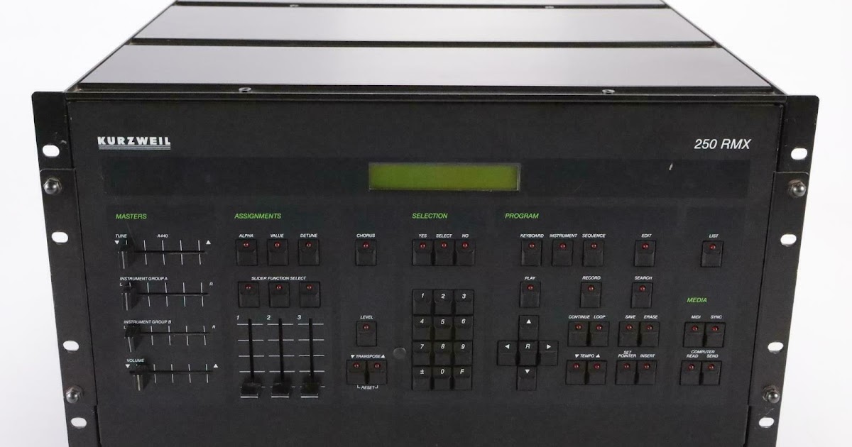 MATRIXSYNTH: Kurzweil KMS 250 RMX Rackmount Synthesizer SN 87120324
