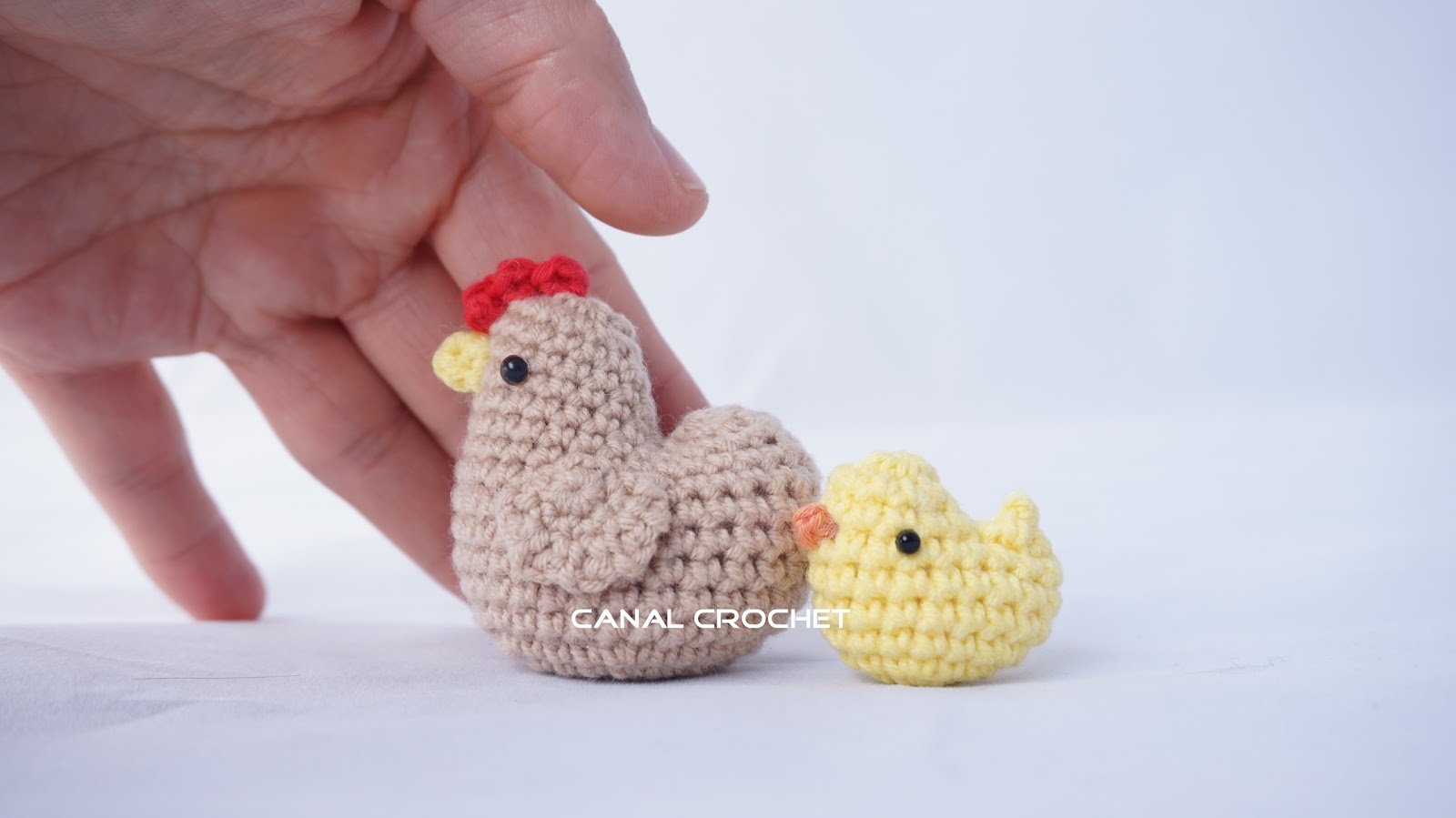 CANAL CROCHET: Mini gallina y pollitos amigurumi tutorial