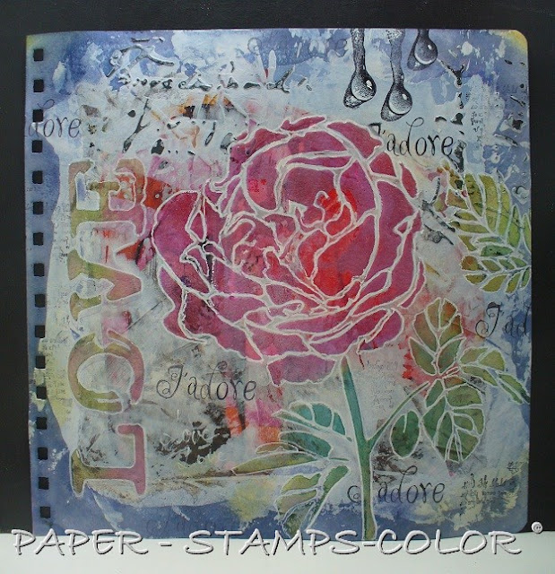 PAPER - STAMPS - COLOR: Tutorial : background from magazine paper..