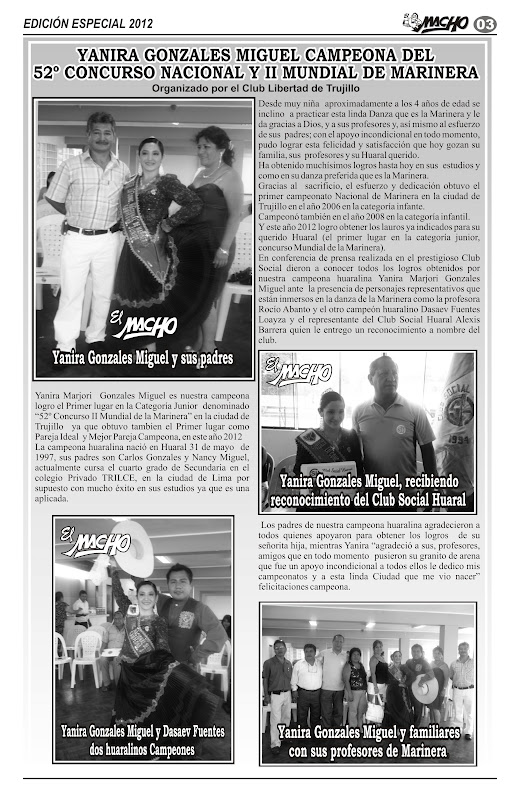 C.I.H.P.: REVISTA "EL MACHO" EDICIÓN ESPECIAL - 2012