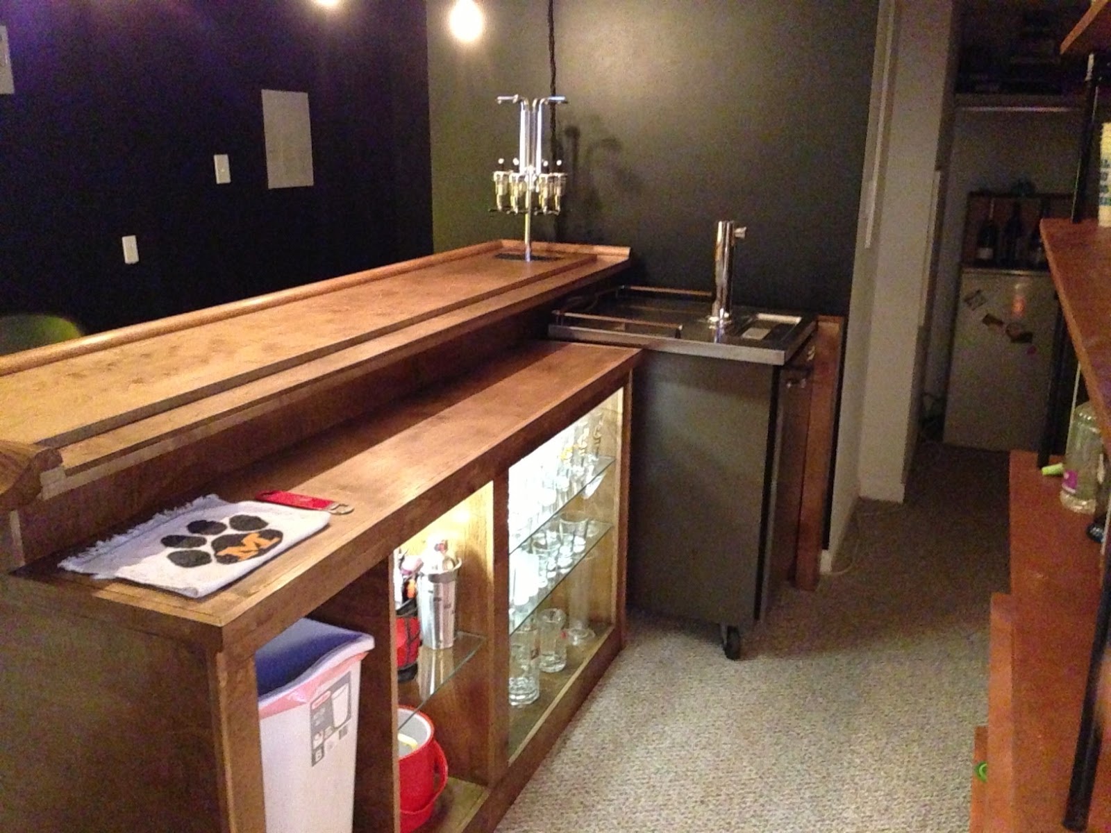 back to the trees: basement bar