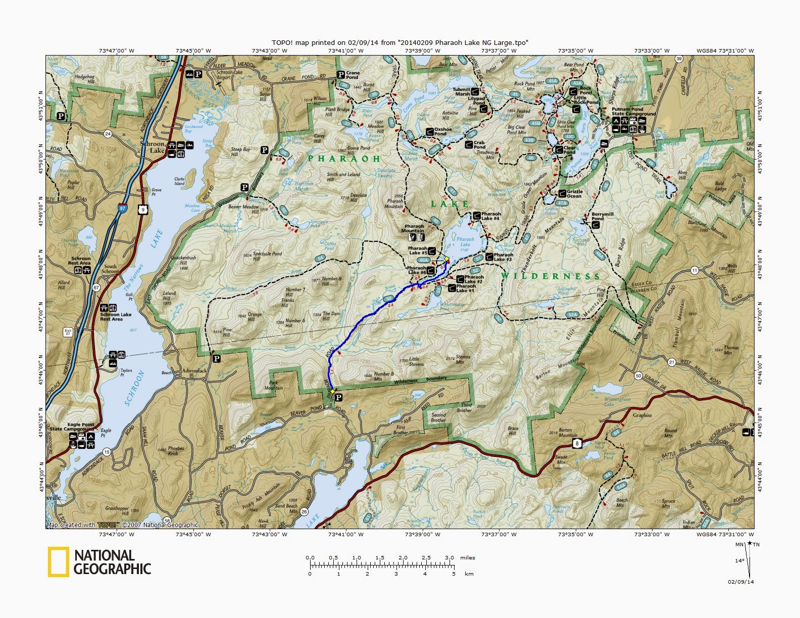 Off on Adventure: XC Ski Pharaoh Lake - Pharaoh Lakes Wilderness - 2/9/14