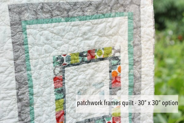 Plum and June: patchwork frames quilt pattern and tutorial