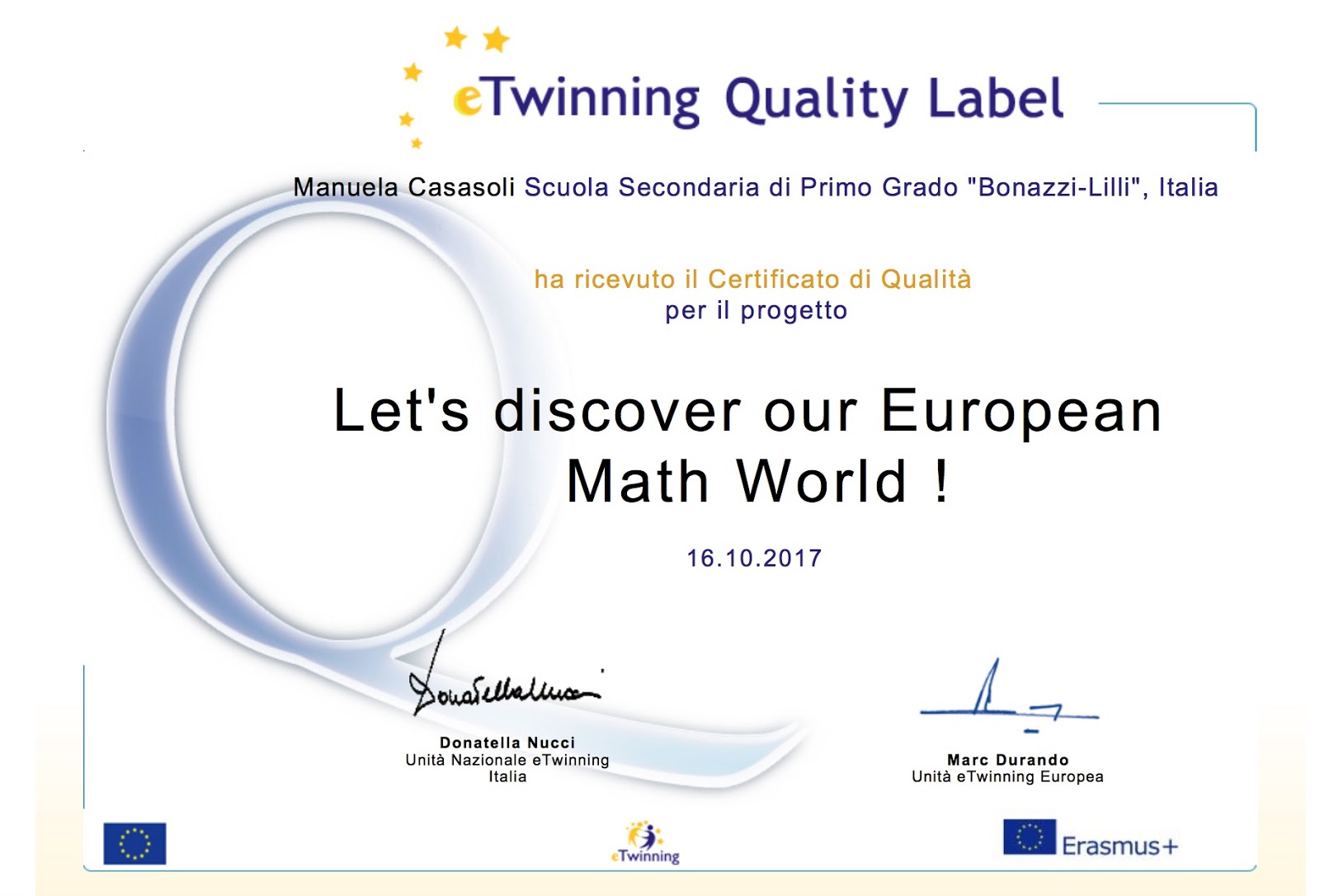 Let's discover our European Math World