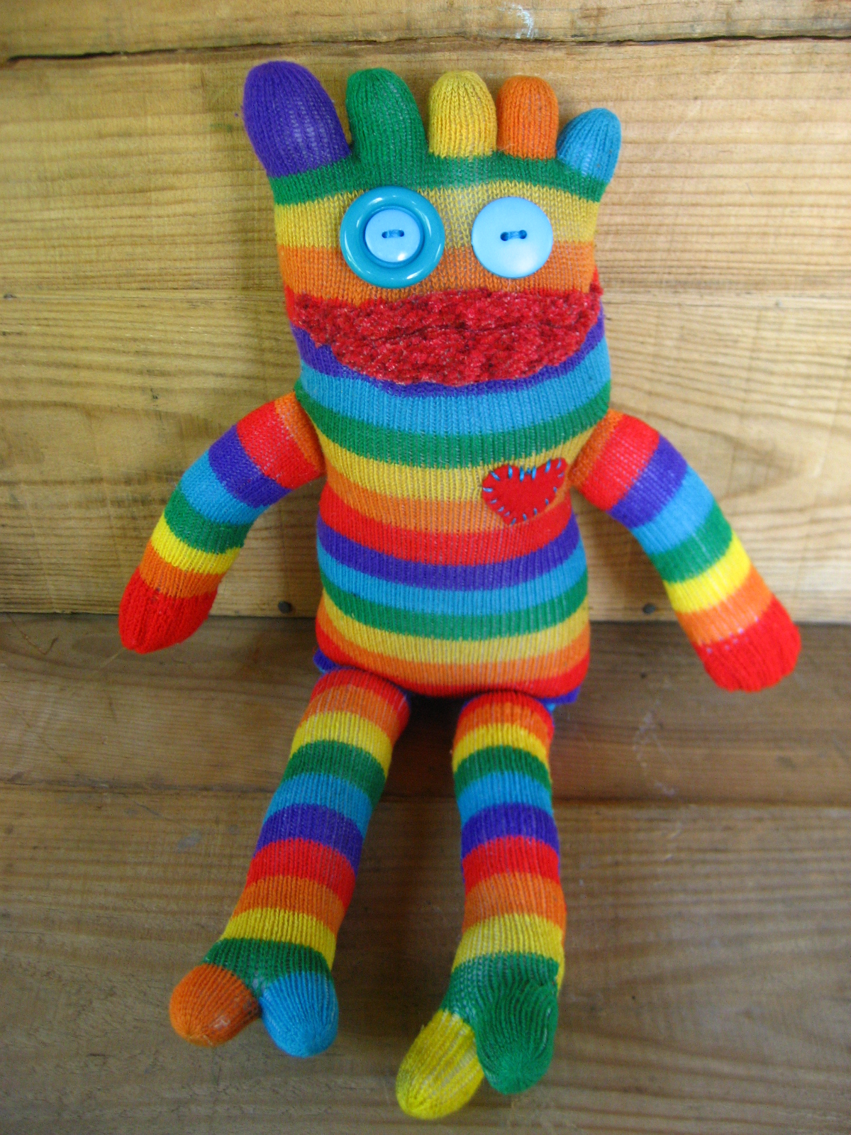 Kira's Crafty Life Blog: Rainbow Sock Monsters