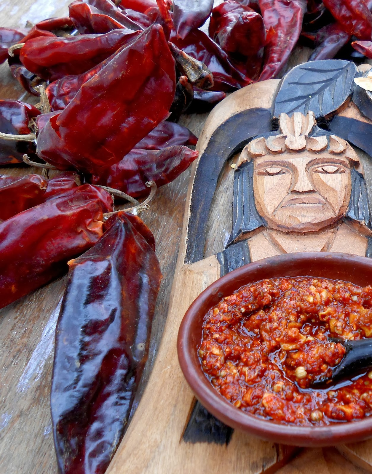 Cocina Chilena . Recetas Caseras: Salsa de Ají Merkén con ajo chilote