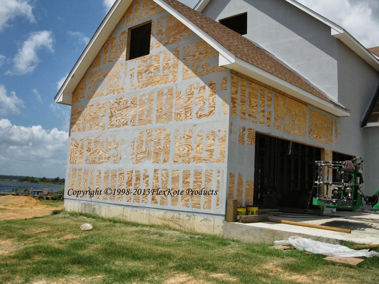 FlexRock Exterior Finish System installed on lake home in Louisiana ...