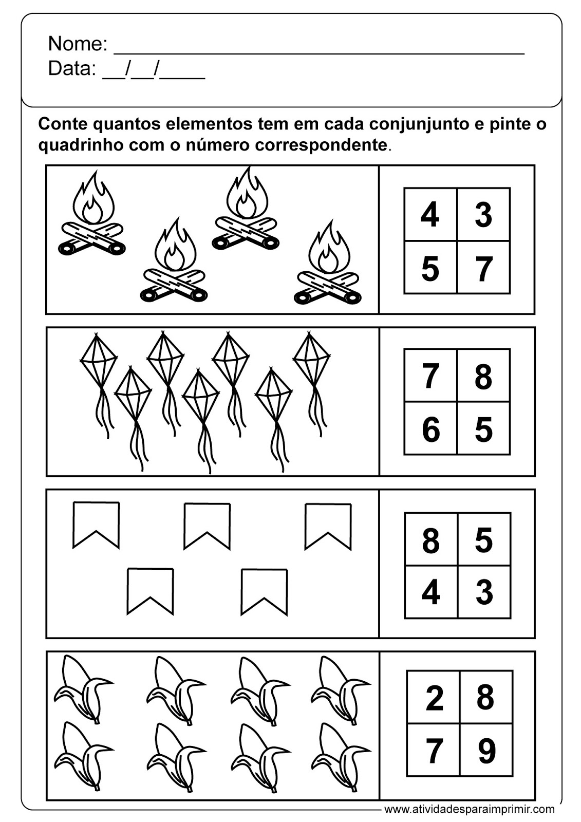 Atividades Festa Junina 2 Ano Matematica - ZULEDU