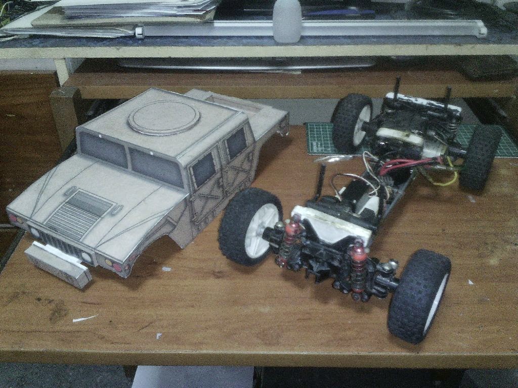 Humvee papercraft RC bodyshell - PaperModelers.com