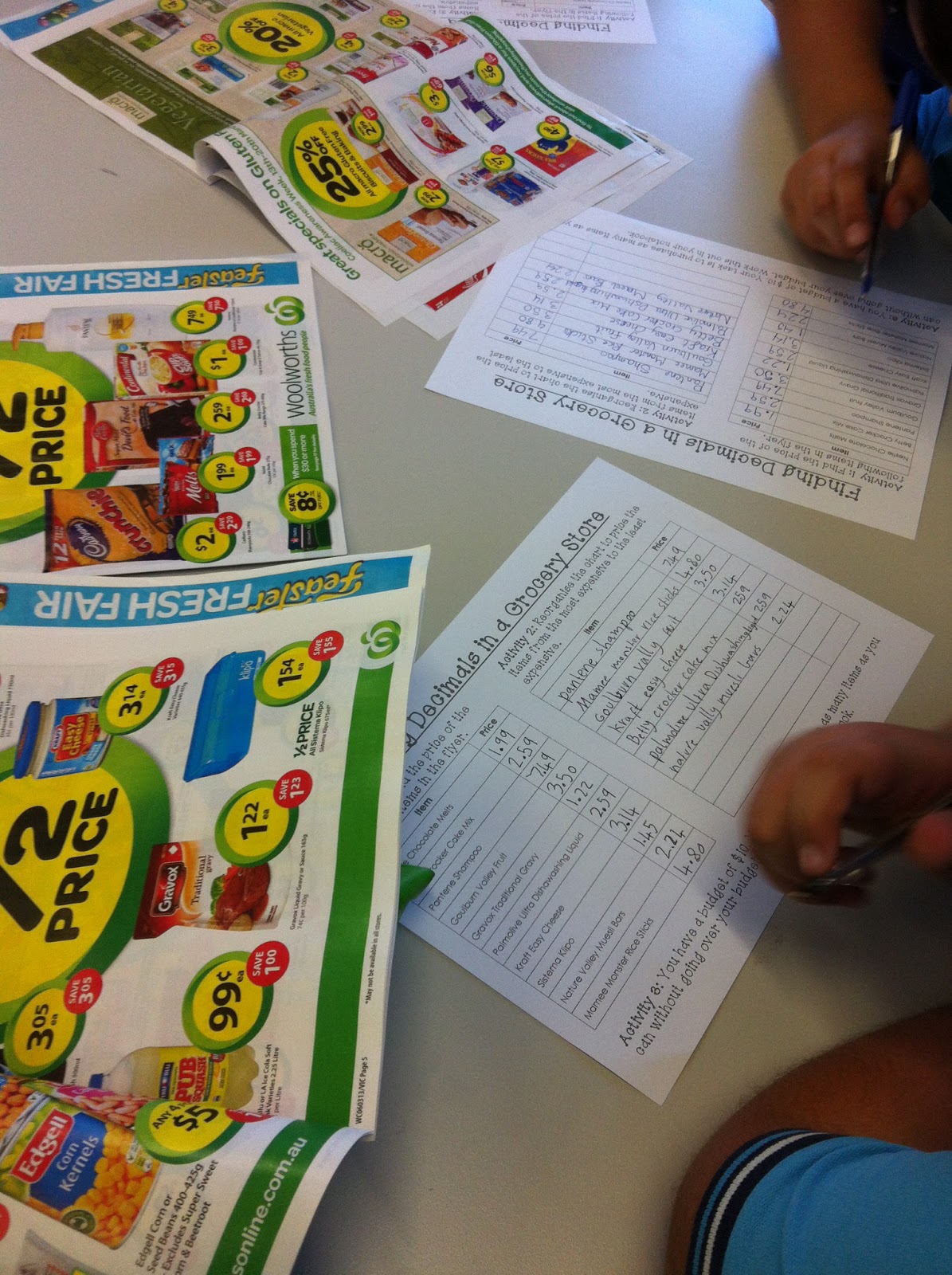 Miss A's Class Ideas: Woolworth's Teaching Decimals