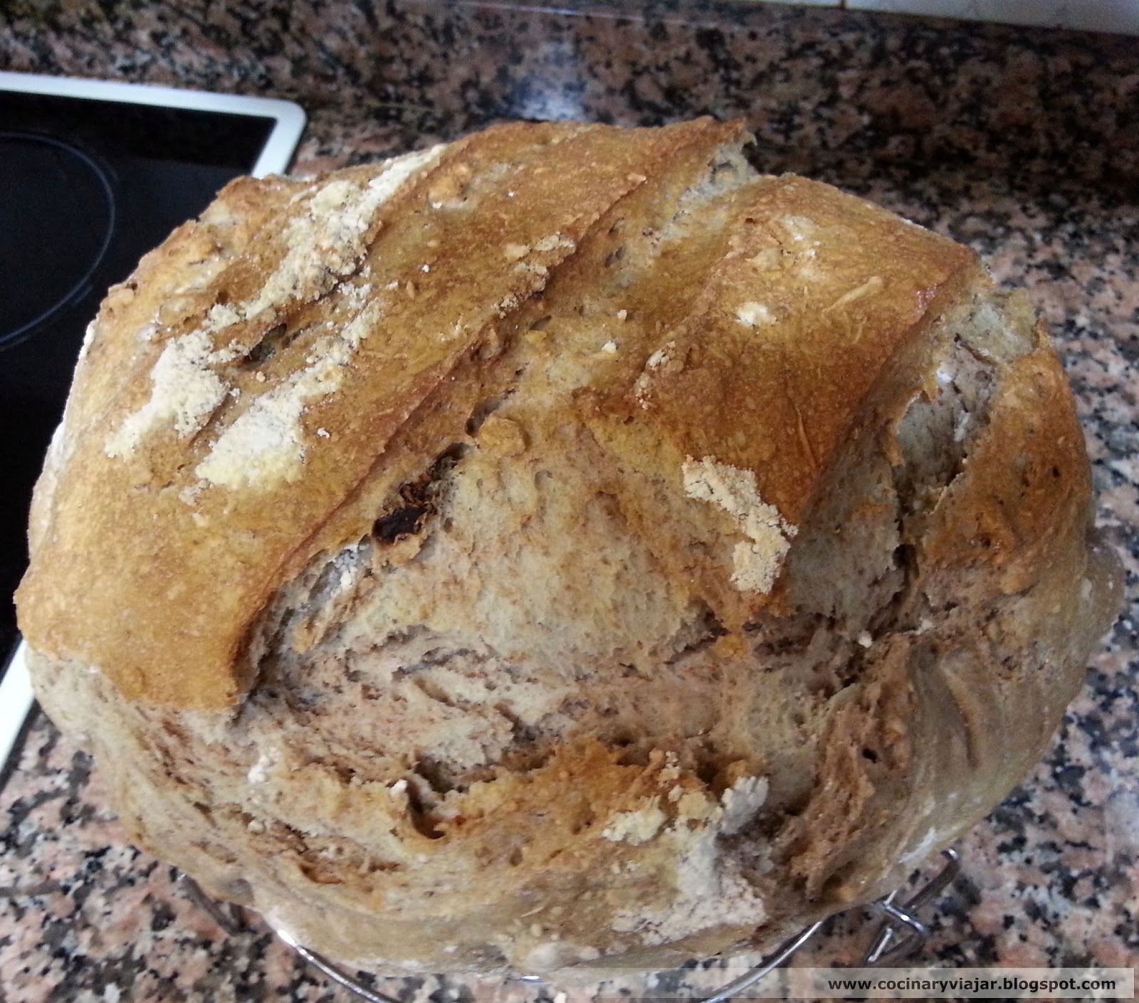 cocinar y viajar, todo es empezar: Pan gigante de trigo y centeno con ...