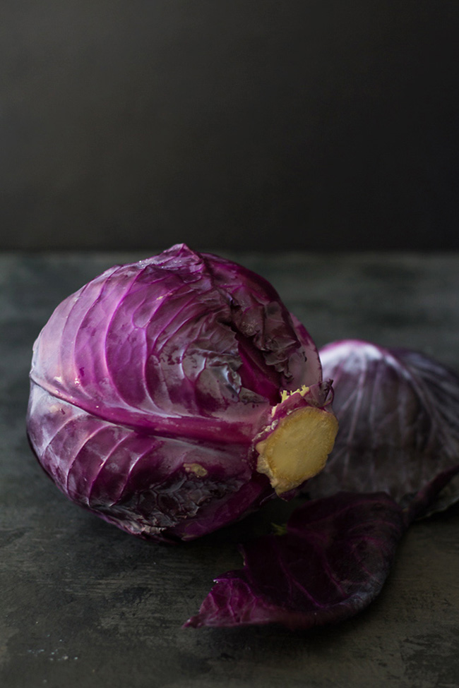 red cabbage vada - A Bit Wholesomely